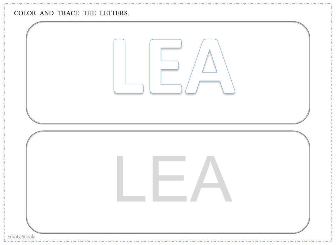 Learn to Write Your Name, Editable Format for Name Tracing, Custom Name ...