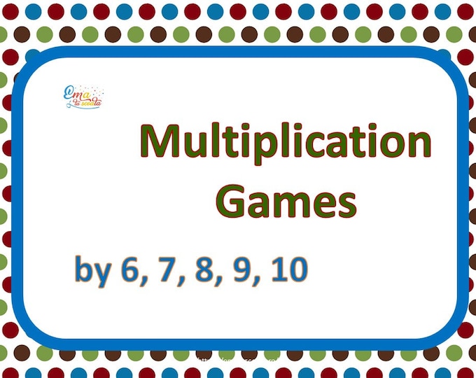 Math Worksheets, Printable 2nd Grade Multiplication Game, 80 Pages Math ...