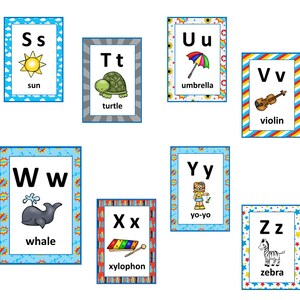 Alphabet Posters, Classroom Decor Printable Posters, Superhero Theme - Etsy