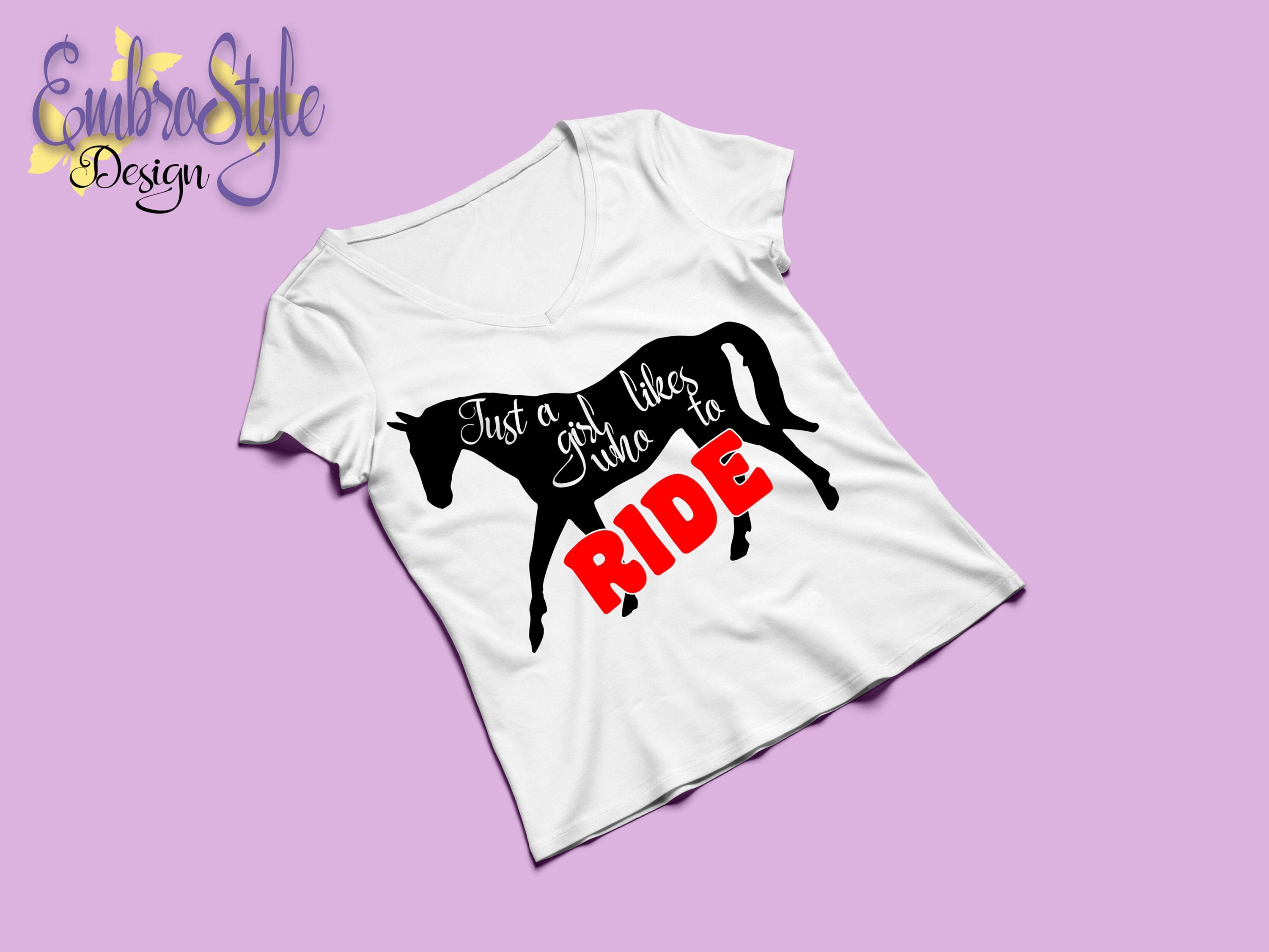 Just a girl who likes to Ride Svg Horse Svg Girl Svg Ride | Etsy