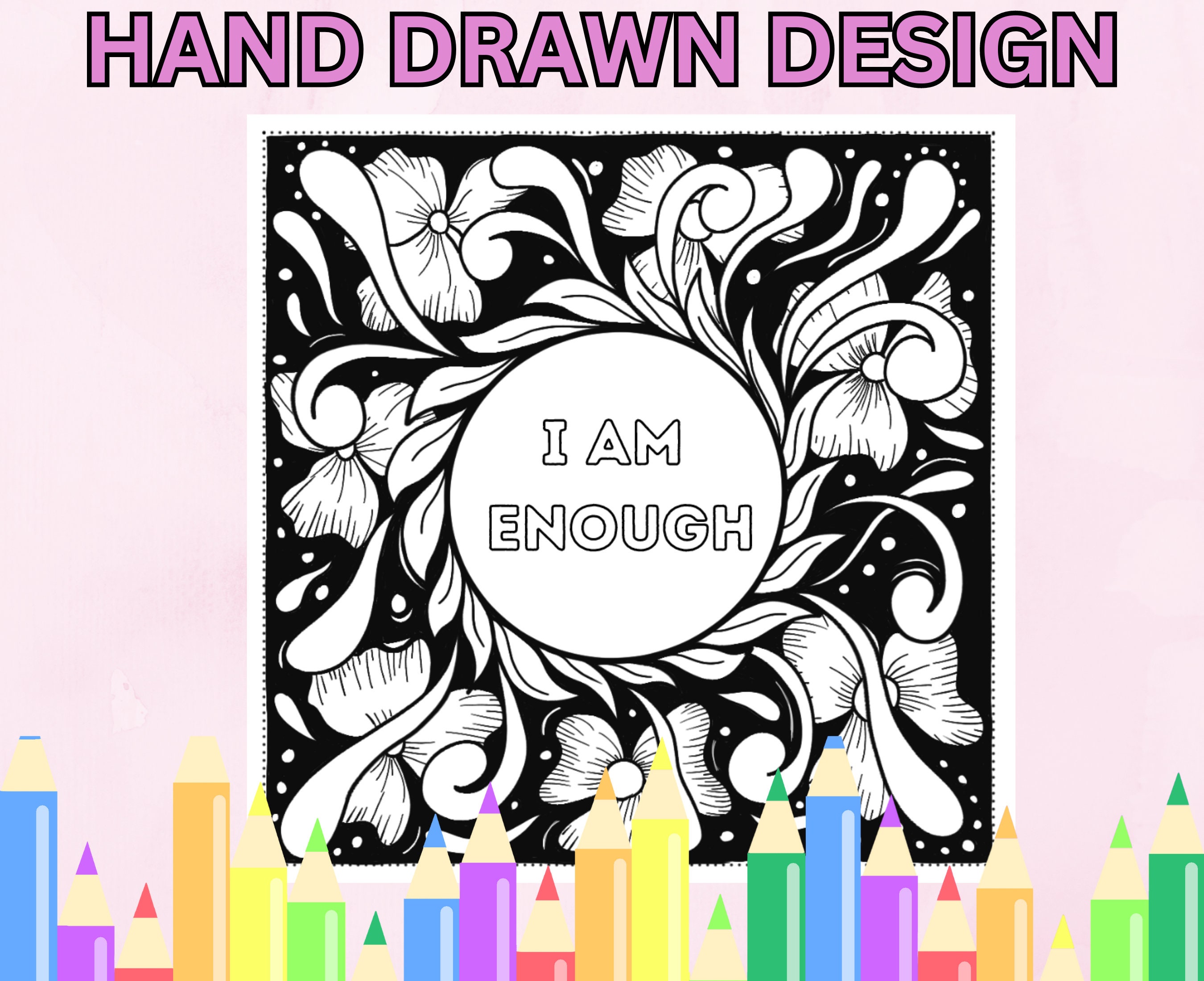 30 Coloring Affirmation Printable Cards Zentangle Art Hand - Etsy Canada