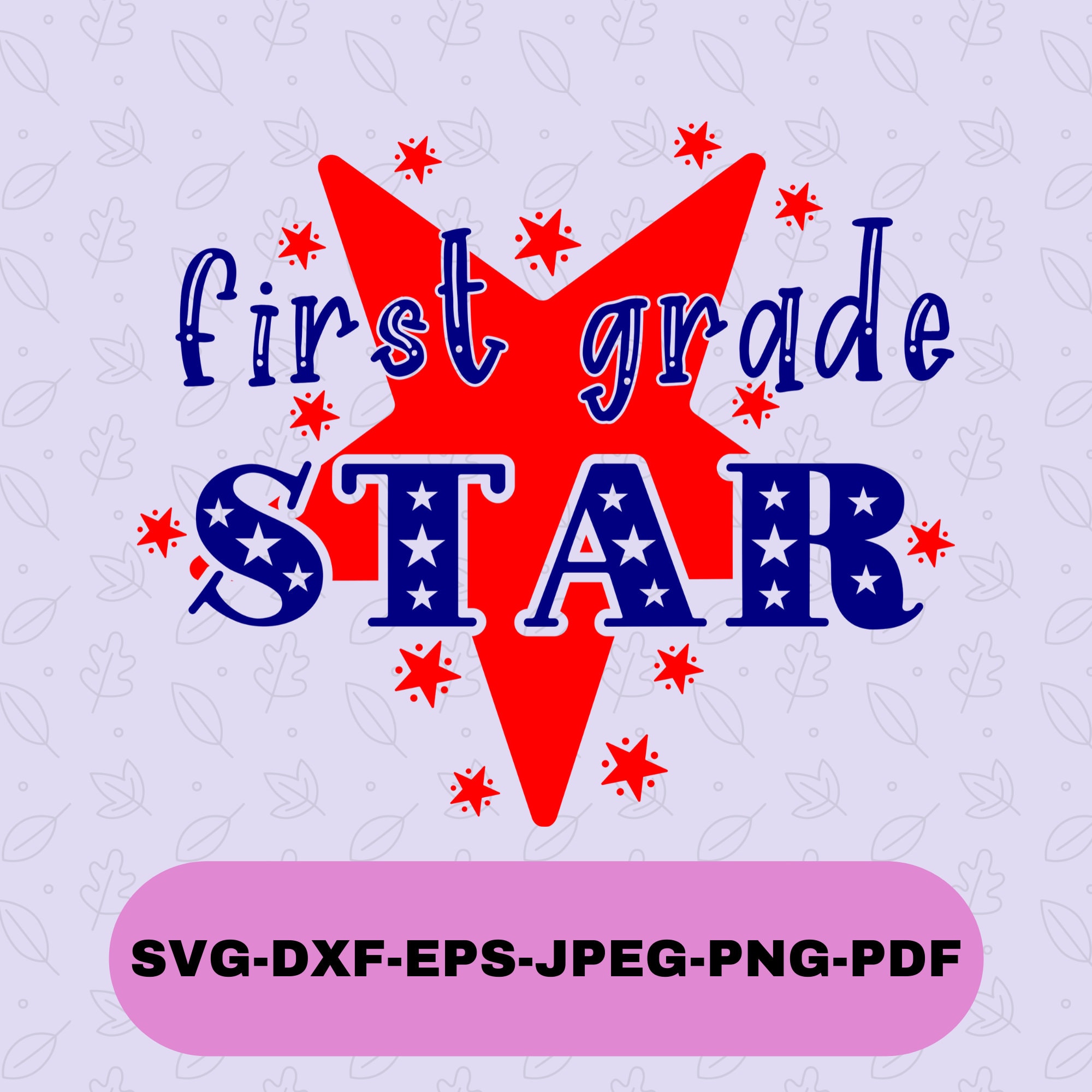 First Grade Star Svg Back to School Svg 4th of July Svg - Etsy India