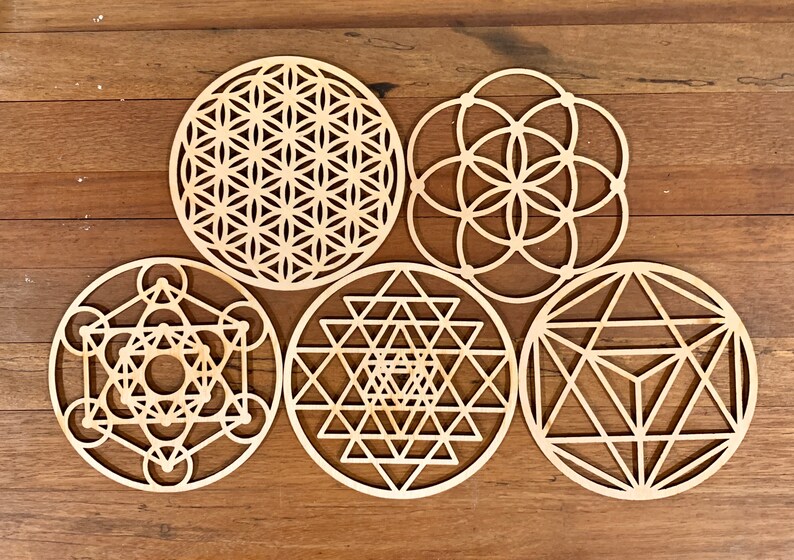 Sacred Geometry Crystal Grids Can Be Used as Stencils Wall - Etsy