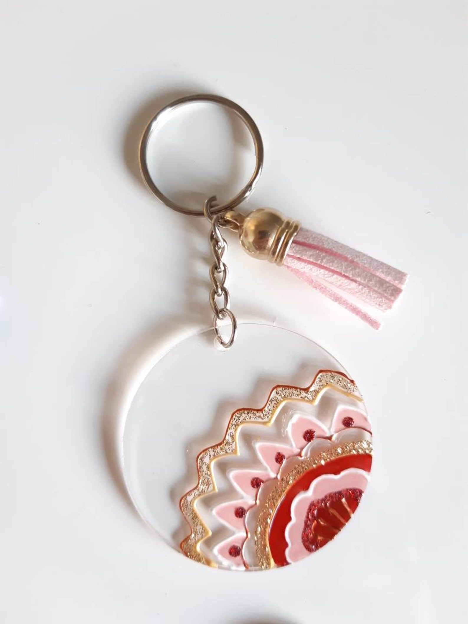 Mandala Keyrings Mandala Charm Keychain Personalised - Etsy