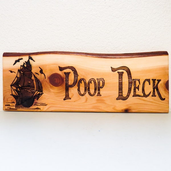 Poop Deck Sign - Etsy