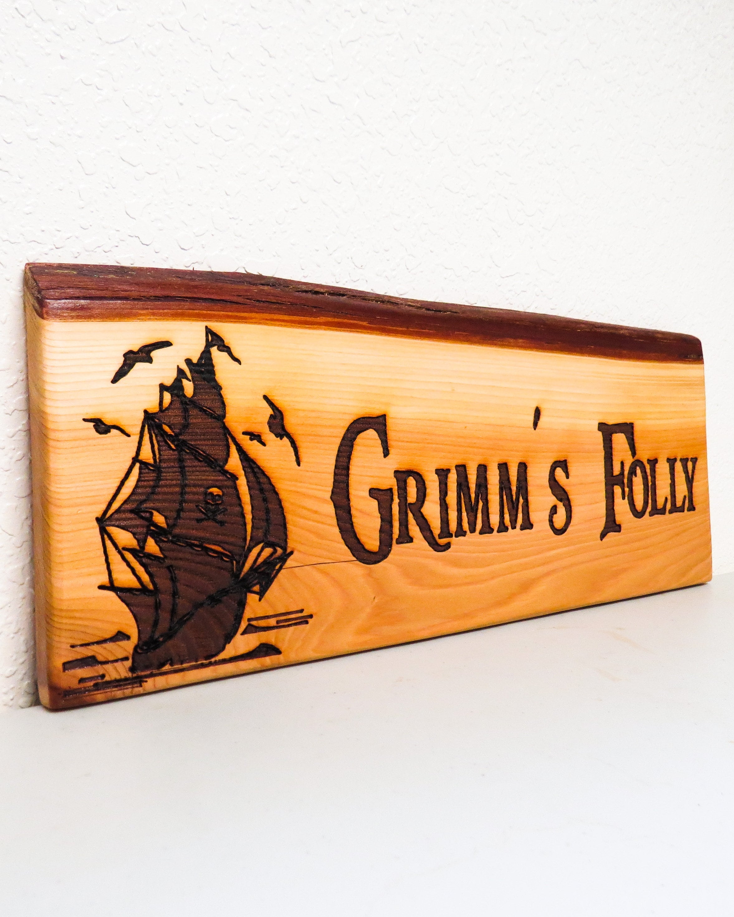 Any Design Live Edge Laser Engraved Custom Sign | Etsy