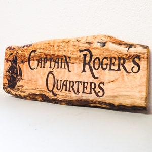 Pirate Decor, Captain's Quarters Sign - Etsy
