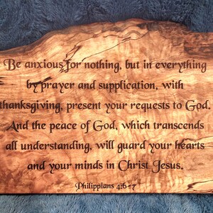Custom Laser Engraved Bible Verse Wood Sign, Scripture Wall Art - Etsy