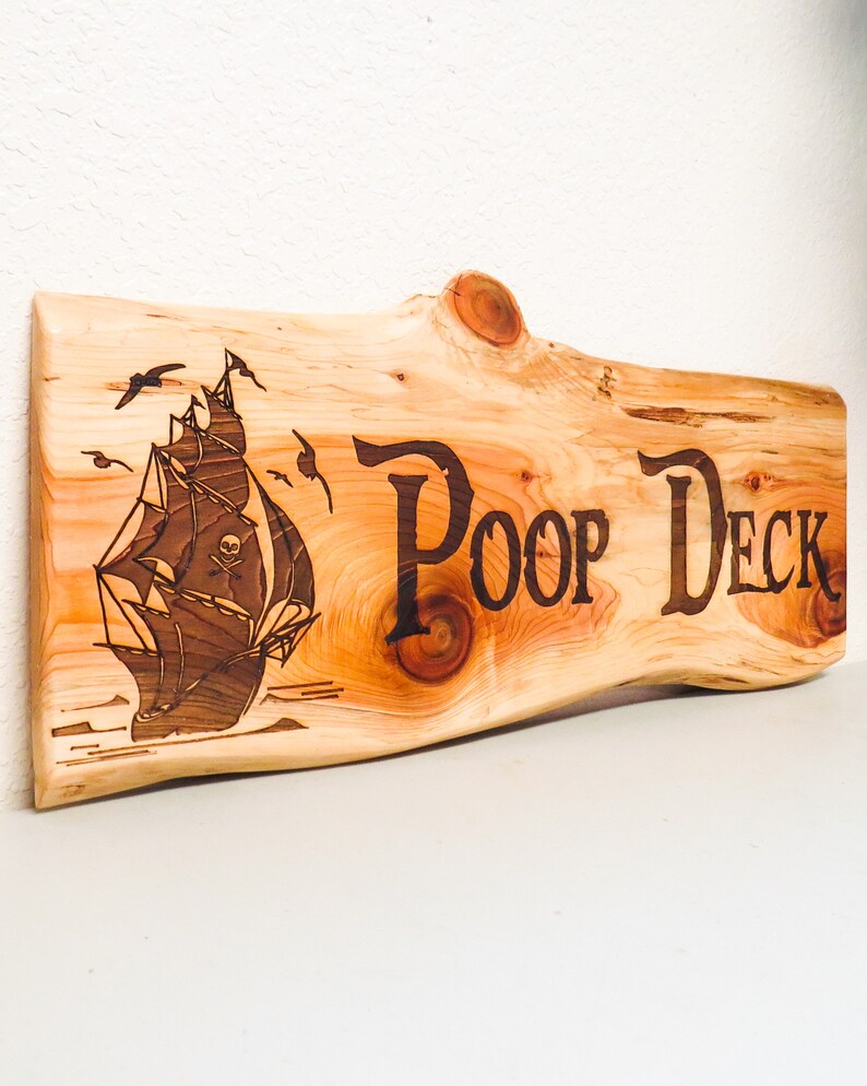 Pirate Poop Deck Sign - Etsy