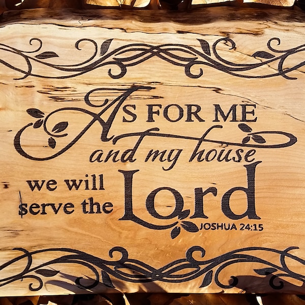 As for Me and My House We Will Serve the Lord Sign - Etsy