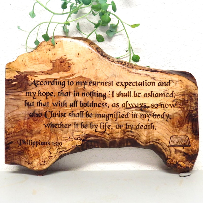 Bible Verse on Wood Plank - Etsy