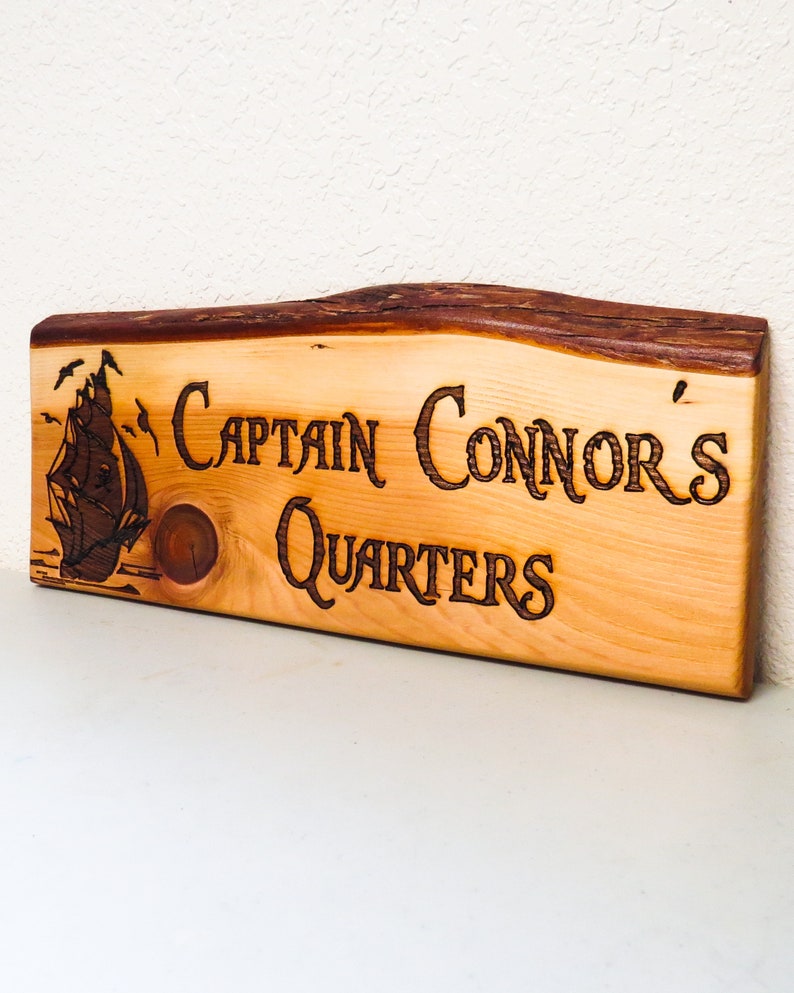 Pirate Decor Captain's Quarters Sign - Etsy