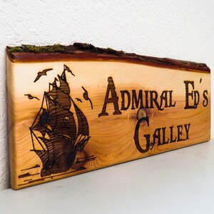 Personalized Boat Galley Sign or Admiral's Kitchen Sign for Your Pirate ...