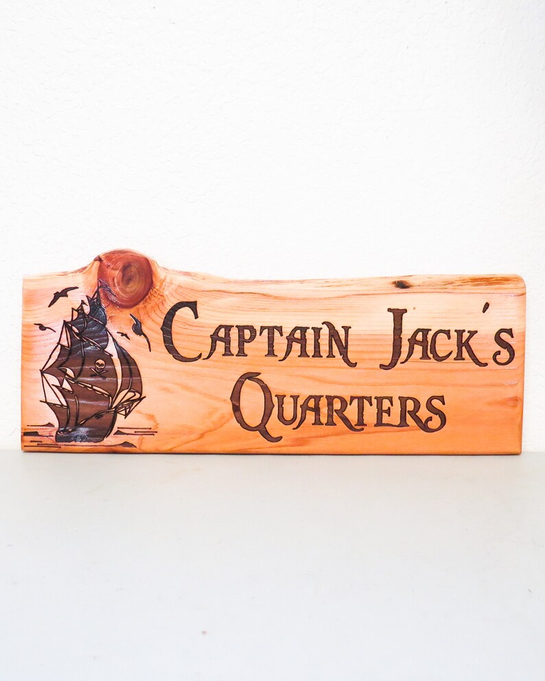 Pirate Decor Captain's Quarters Sign - Etsy