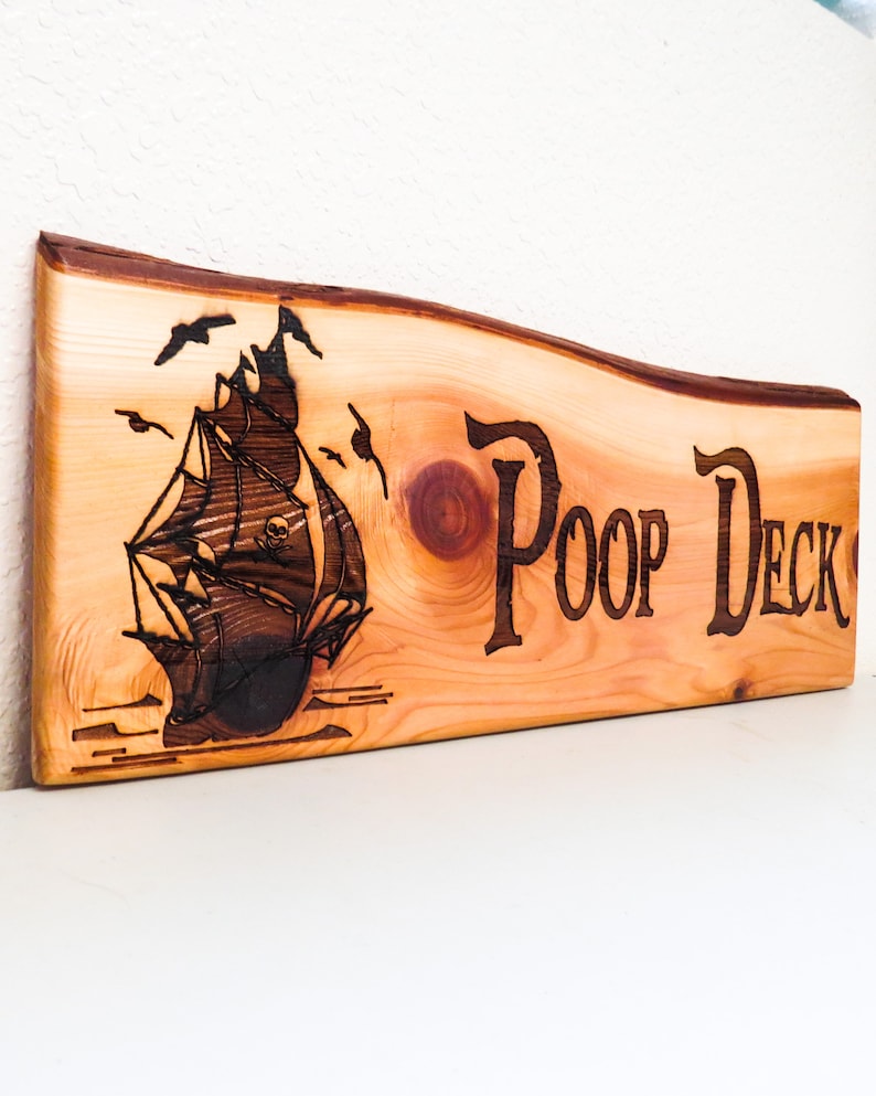 Pirate Poop Deck Sign - Etsy