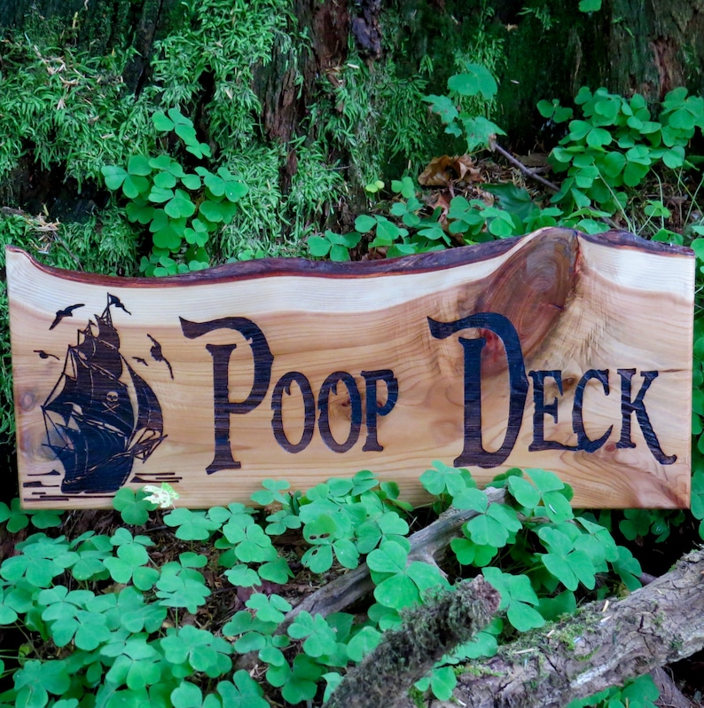Personalized, Laser Engraved, Pirate Sign, Custom Boat Sign - Etsy
