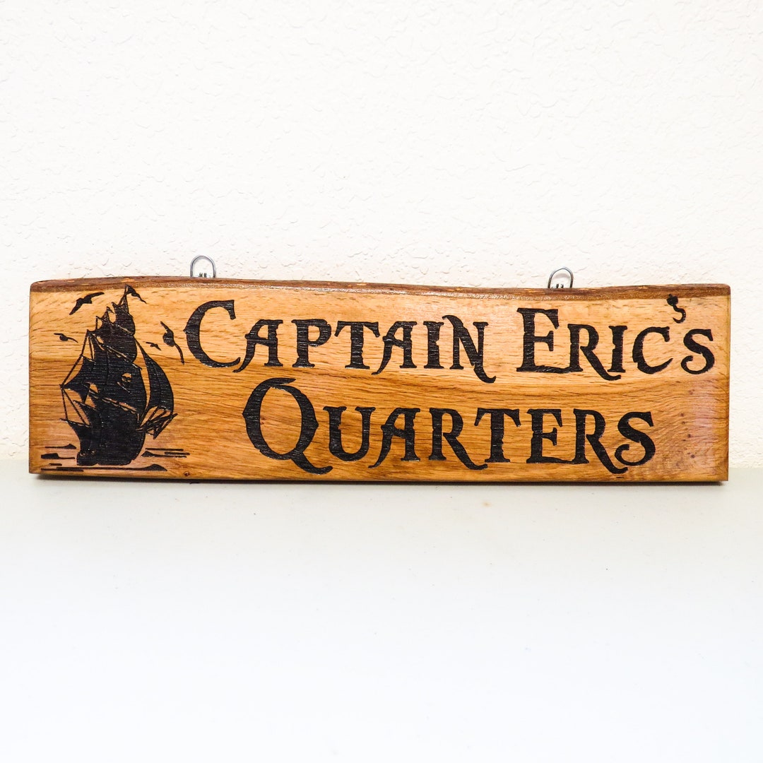 Pirate Sign Wooden Name Sign - Etsy