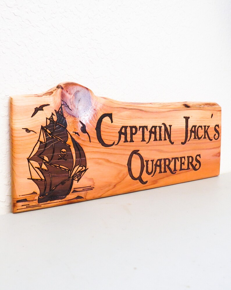 Pirate Decor Captain's Quarters Sign - Etsy