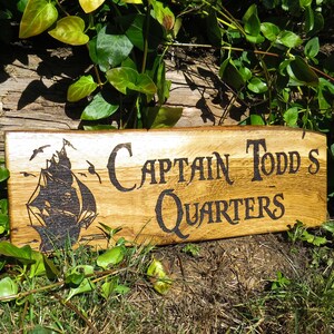 Pirate Sign Wooden Name Sign - Etsy