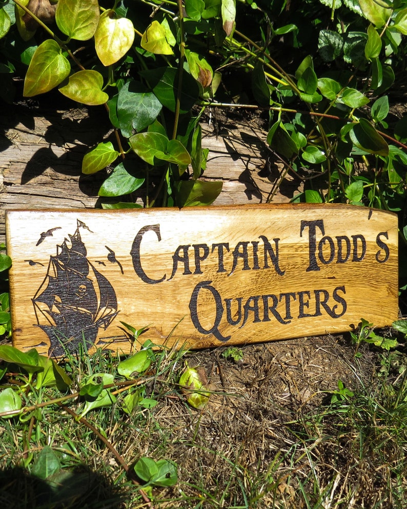 Pirate Sign Wooden Name Sign | Etsy