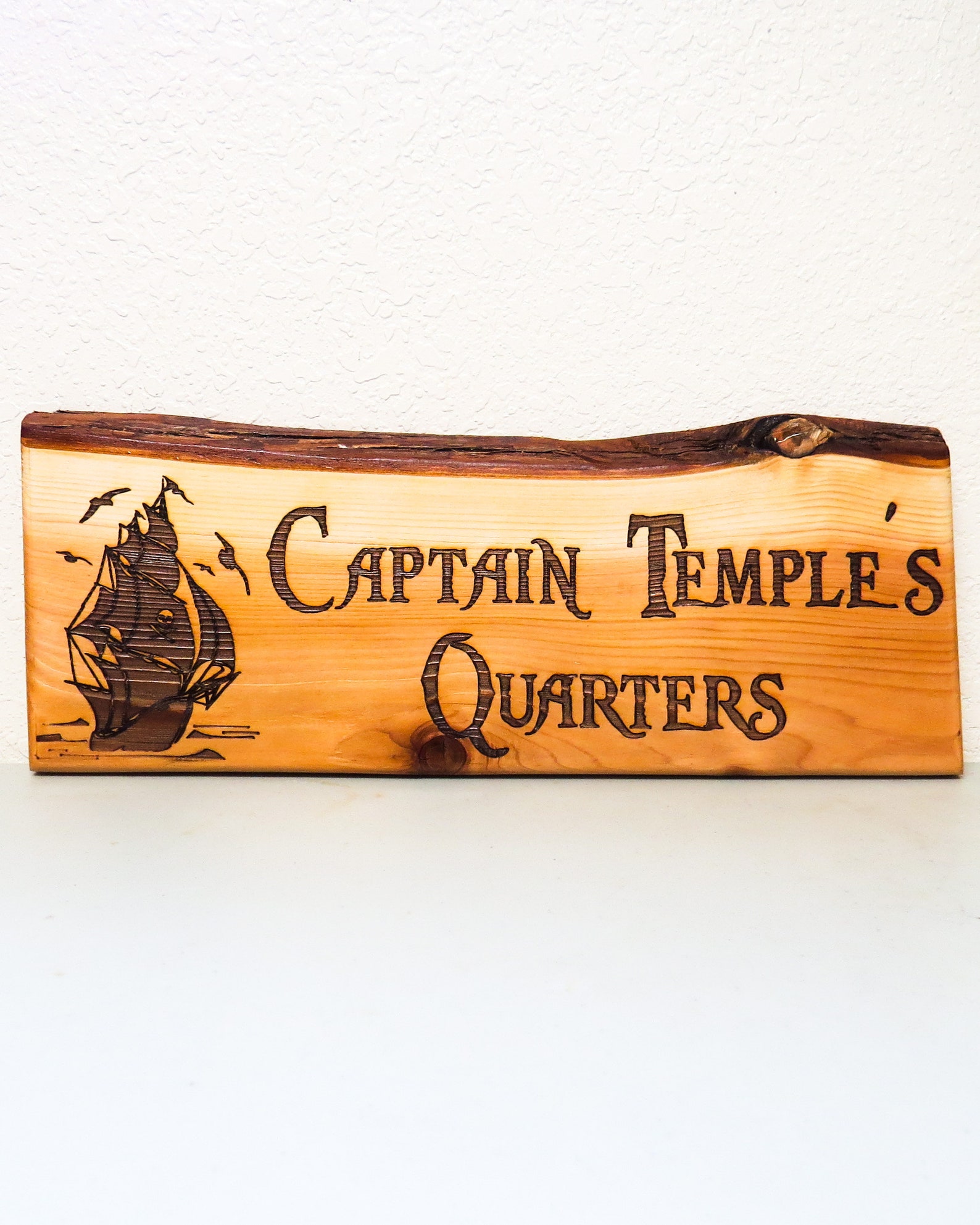 Custom Captain's Quarters Sign, Sailboat Decor, Pirate Decor, Engraved ...