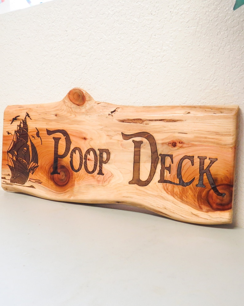 Pirate Poop Deck Sign - Etsy