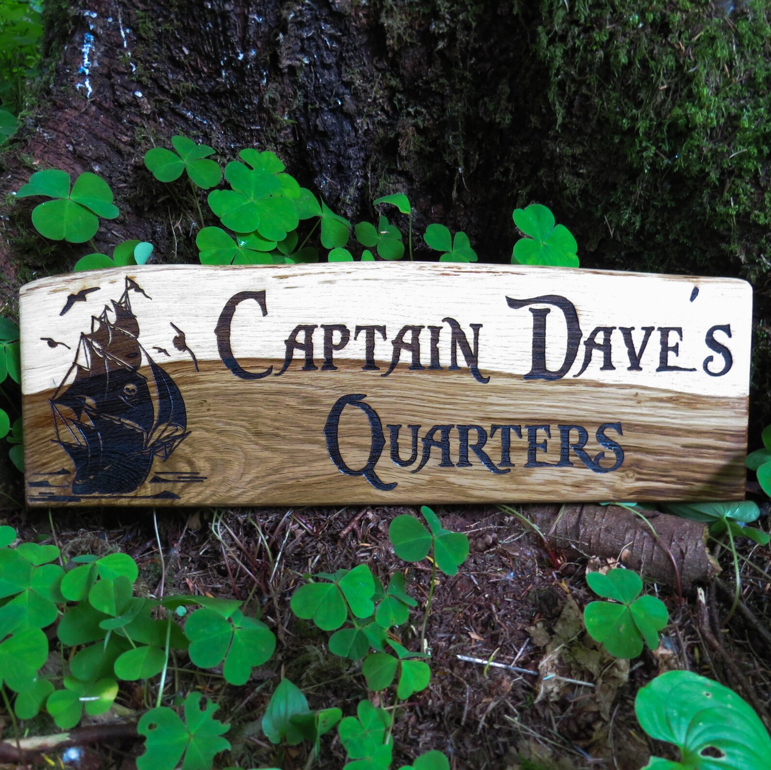 Personalized Laser Engraved Pirate Sign Custom Boat Sign - Etsy