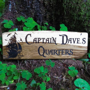 Personalized, Laser Engraved, Pirate Sign, Custom Boat Sign - Etsy