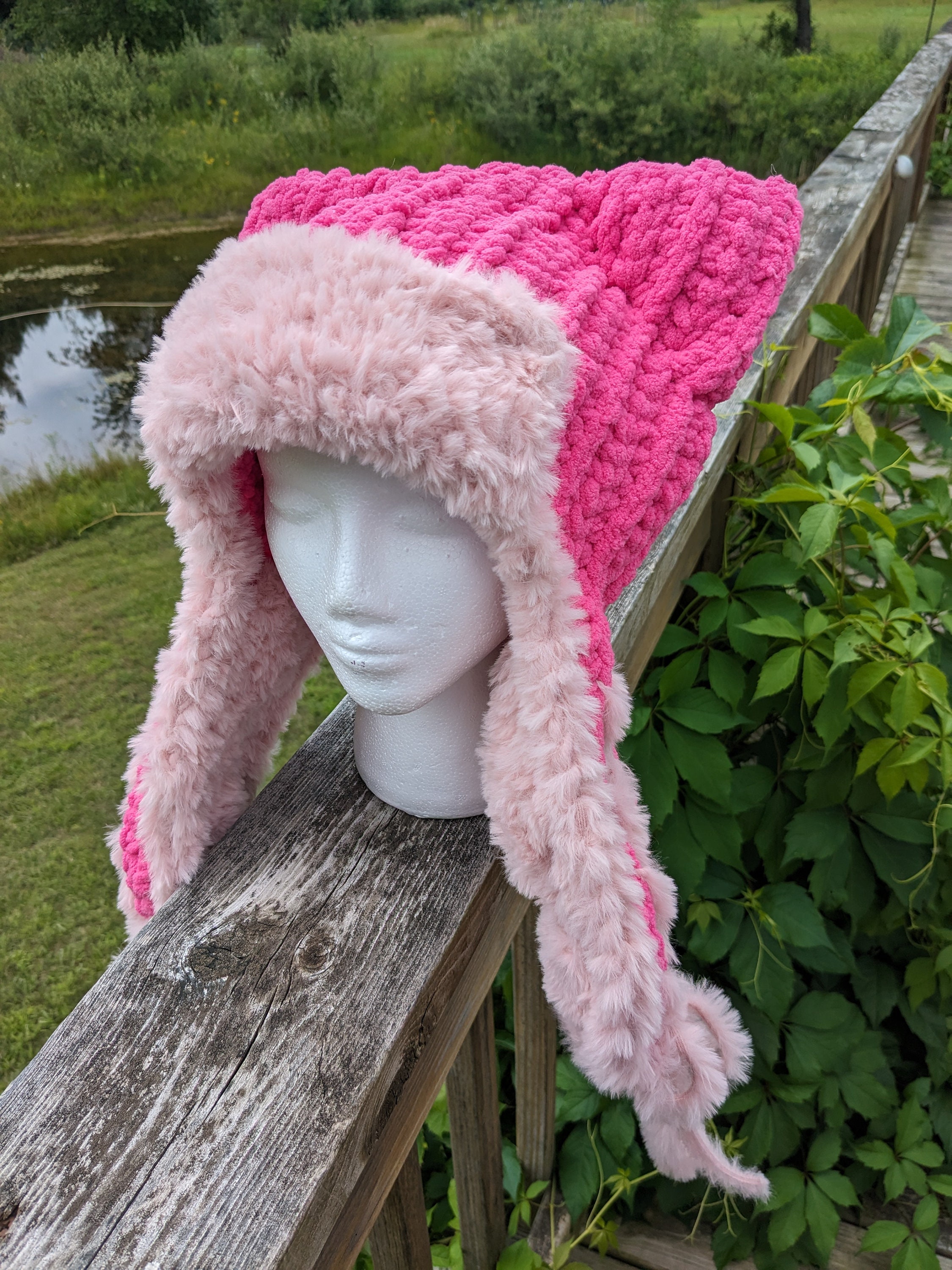 Kitty Trapper Hat Twisted Kitty Trapper Hat - Etsy