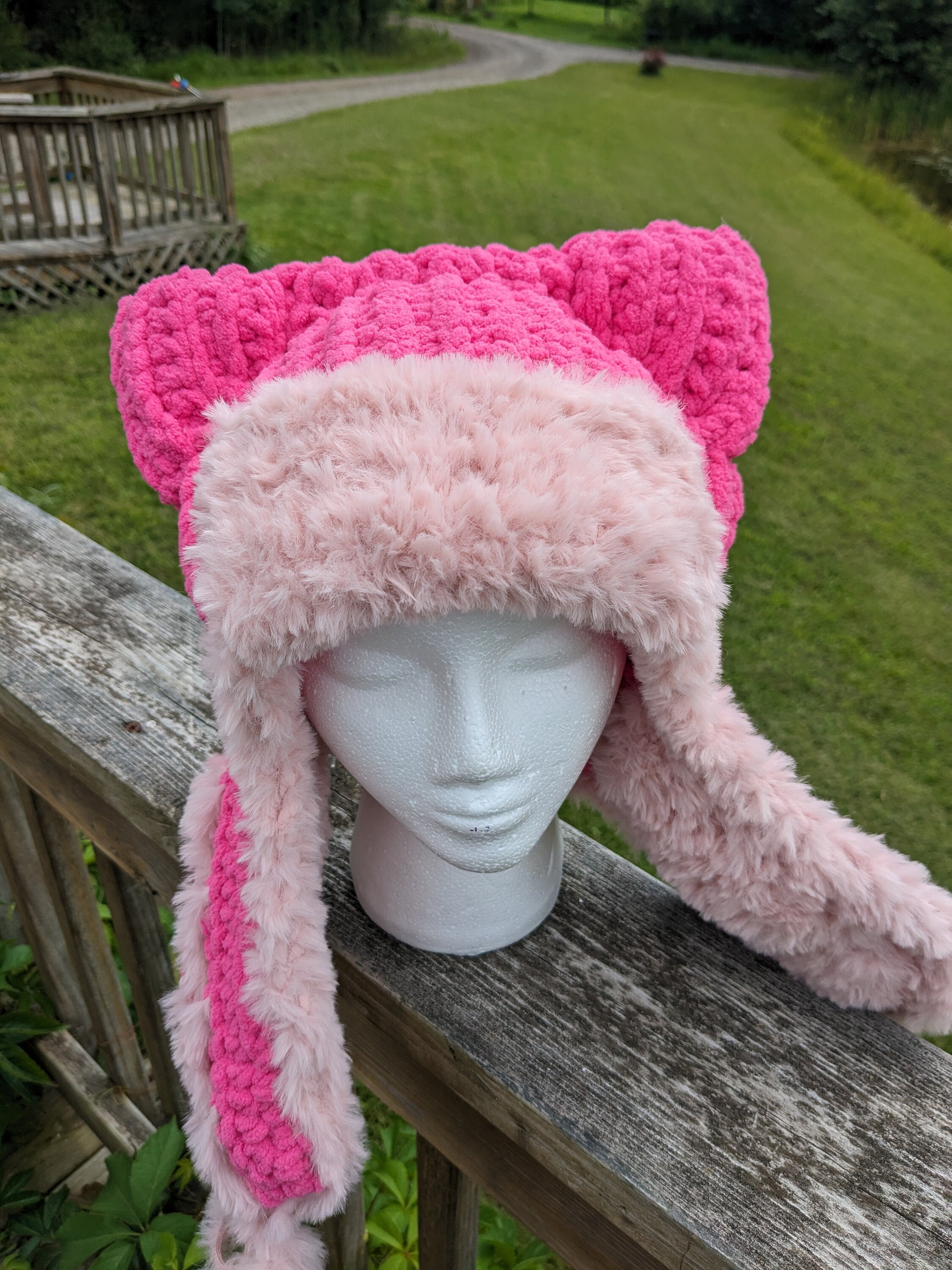 Kitty Trapper Hat Twisted Kitty Trapper Hat - Etsy