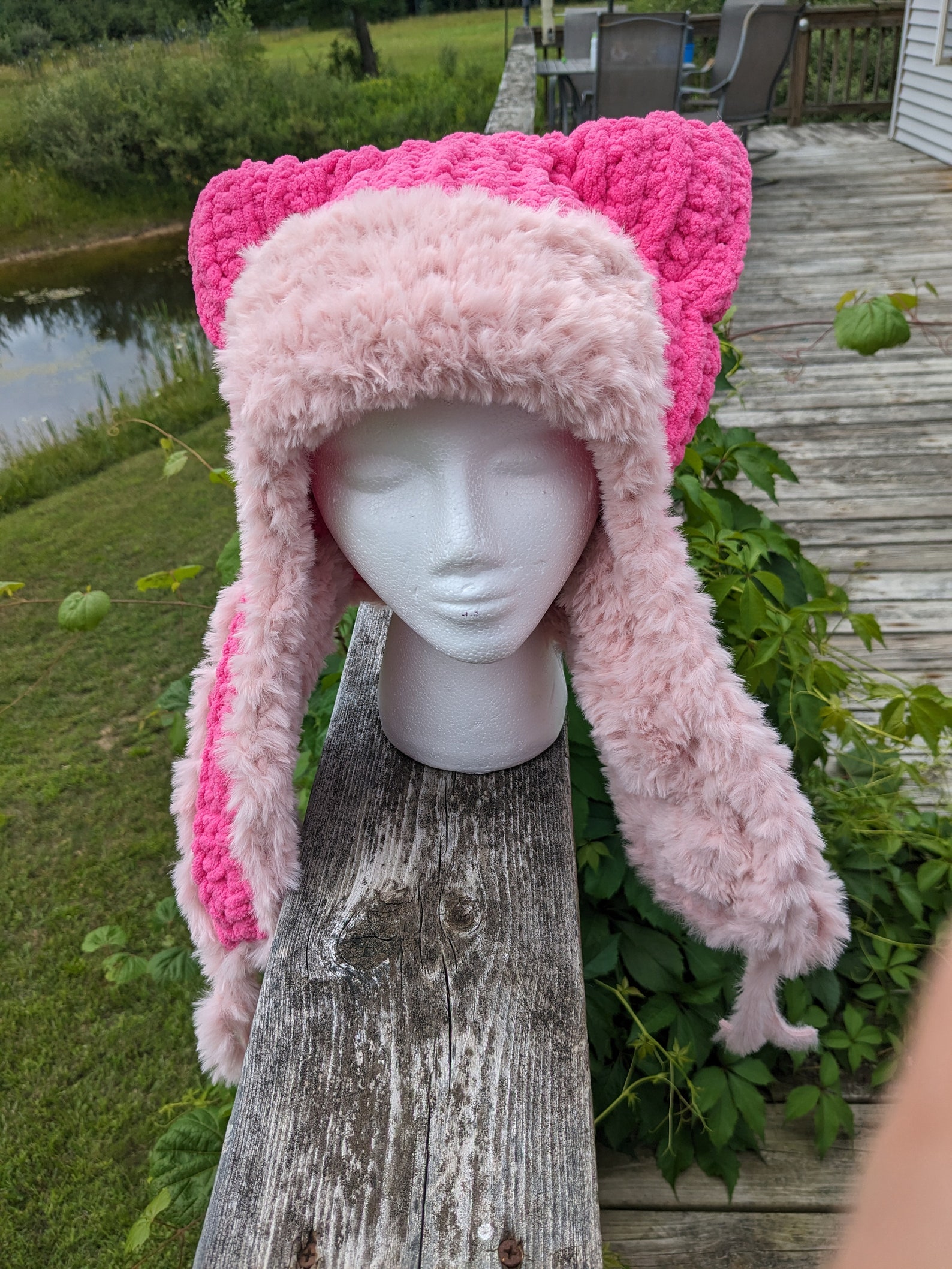 Kitty Trapper Hat Twisted Kitty Trapper Hat - Etsy