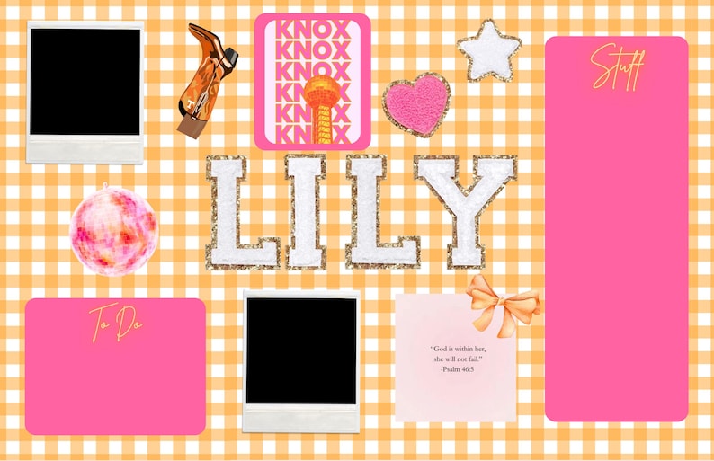 Custom Preppy Digital Wallpaper (sorority, College, Preppy) - Etsy