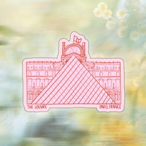 Louvre Museum Paris Sticker - Etsy