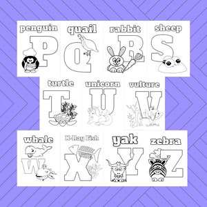 Animal Alphabet Classroom Printables Printable Colouring Pages Coloring ...