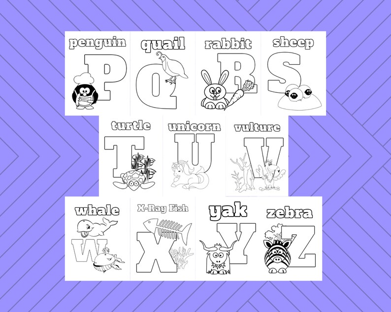 Animal Alphabet Classroom Printables Printable Colouring Pages Coloring ...