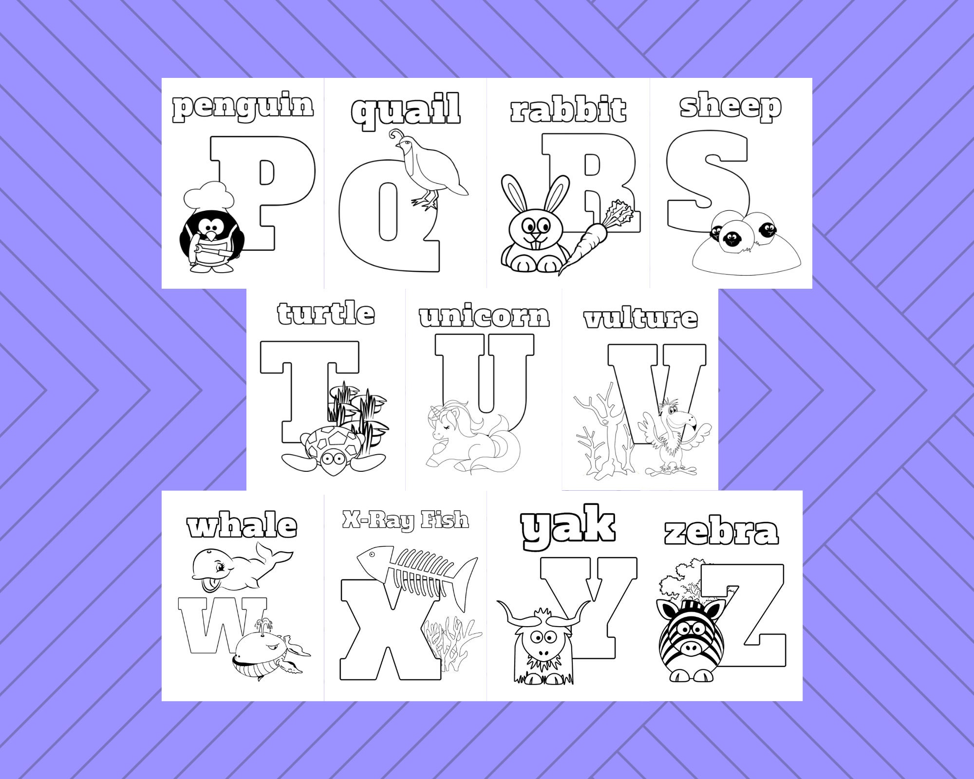 Animal Alphabet Classroom Printables Printable Colouring Pages Coloring ...