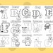 Animal Alphabet Classroom Printables Printable Colouring Pages Coloring ...