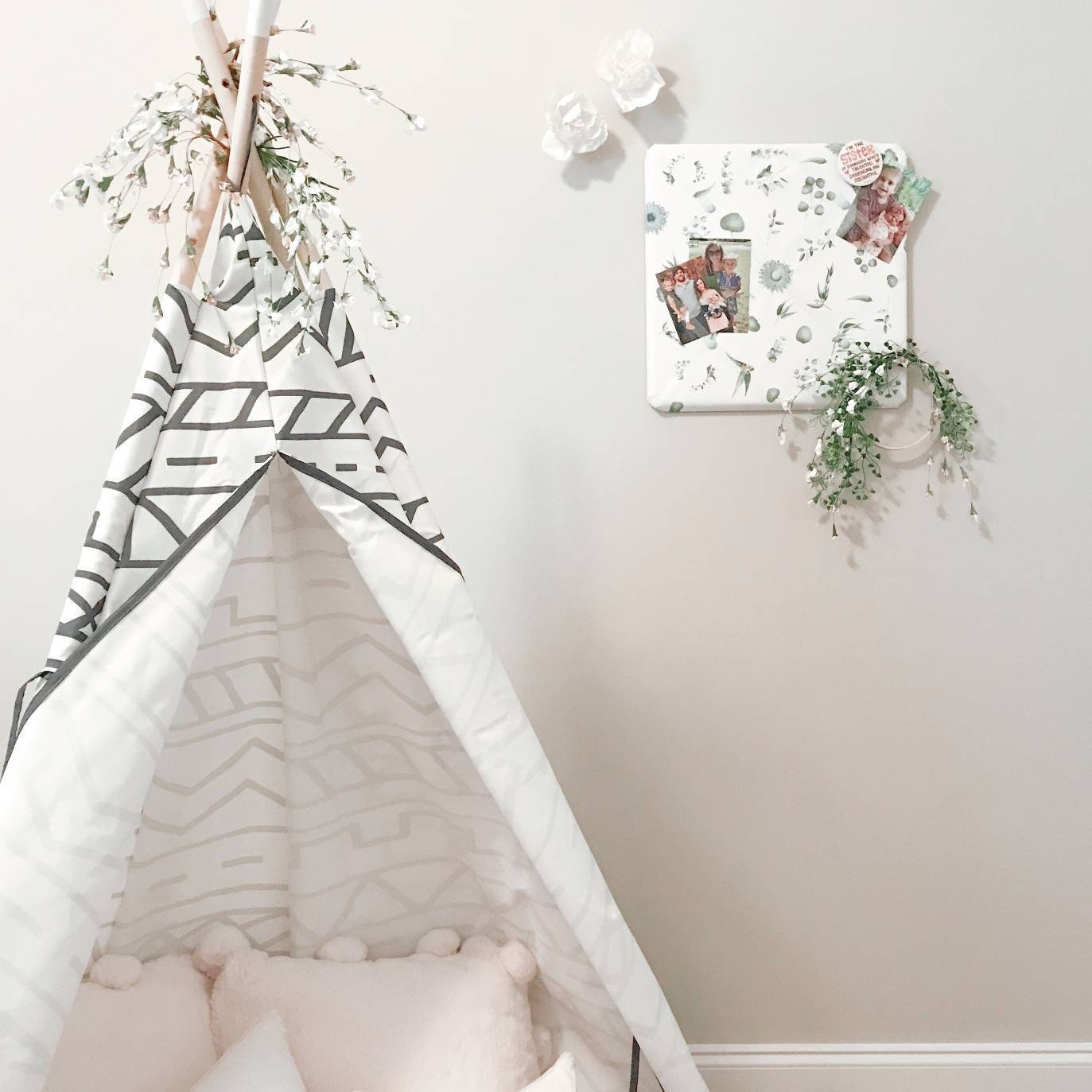 Eucalyptus Canvas Memory Board, French Memo Picture Board, Wedding ...
