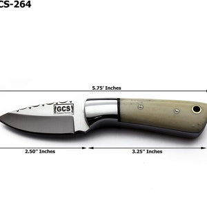GCS Handmade D2 Tool Steel Custom Survival Hunting Skinning Camping ...