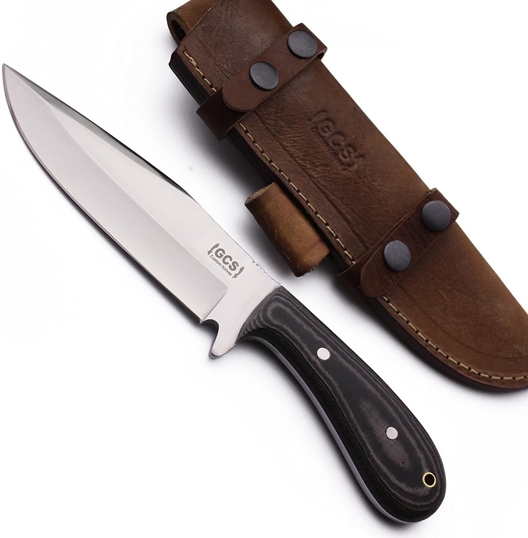 GCS Handmade D2 Steel Hunting Knife G10 Handle Tactical Knife With ...