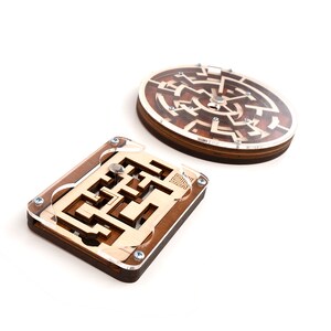 2 Escape Room Maze and Labyrinth Puzzle Set 1 Brain Teaser Puzzles ...