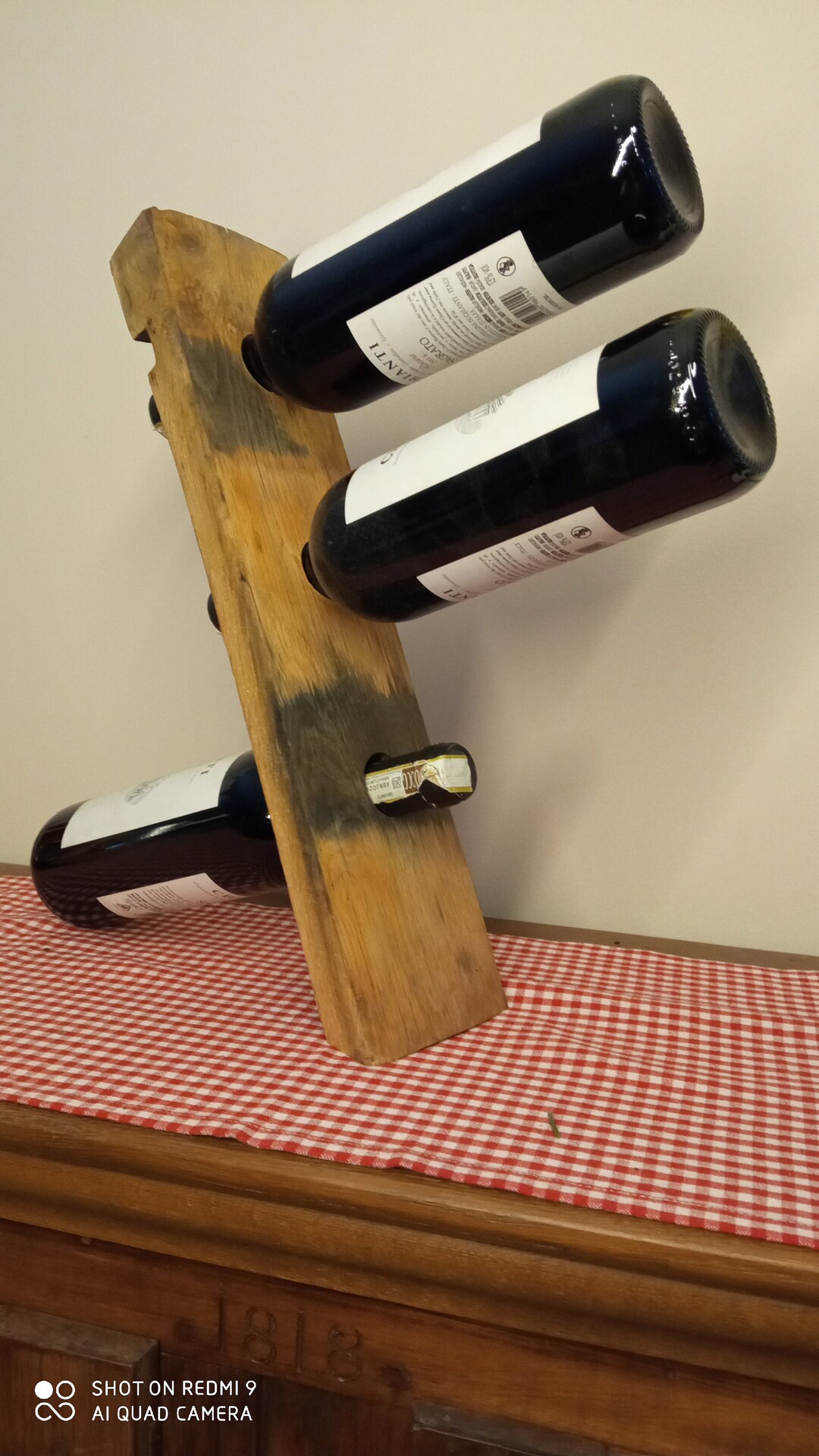 Wine Rack Made of Ancient Wine Barrel Stave Self-supporting - Etsy