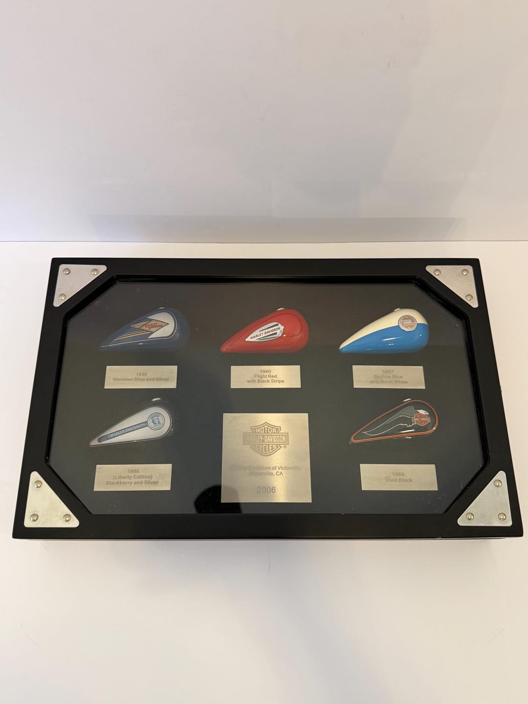 Vintage 2006 Harley Davidson Motorcycle Gas Tank Shadow Box Display - Etsy