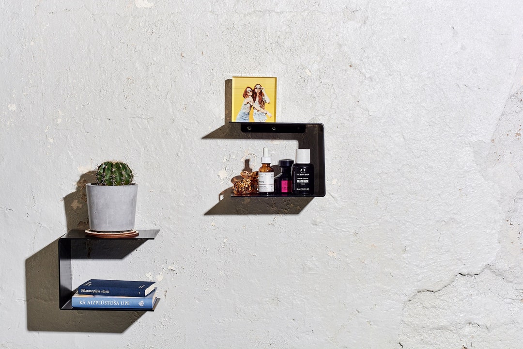 Metal Shelf - Decorative Wall Shelves - Floating Wall Shelves - Display ...