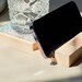 Handmade Pine Tree Phone Stand With Acrylic Design Plate - Modern and ...