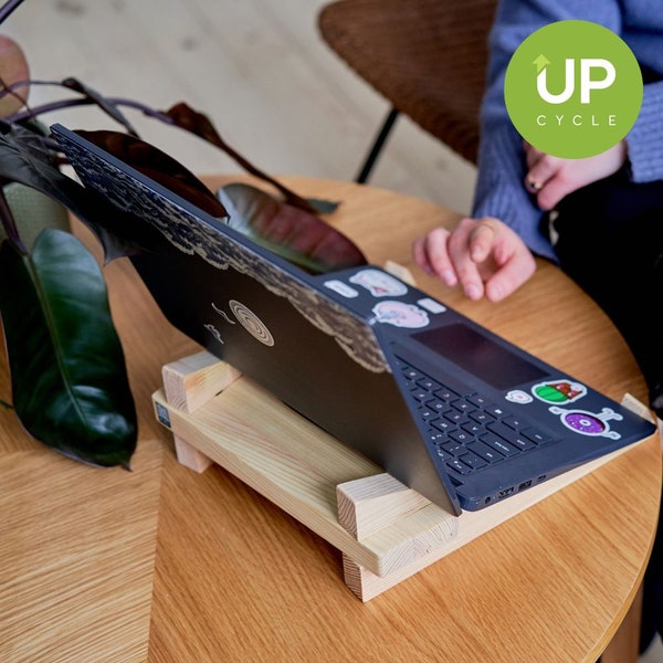 Wooden Computer Stand - Etsy