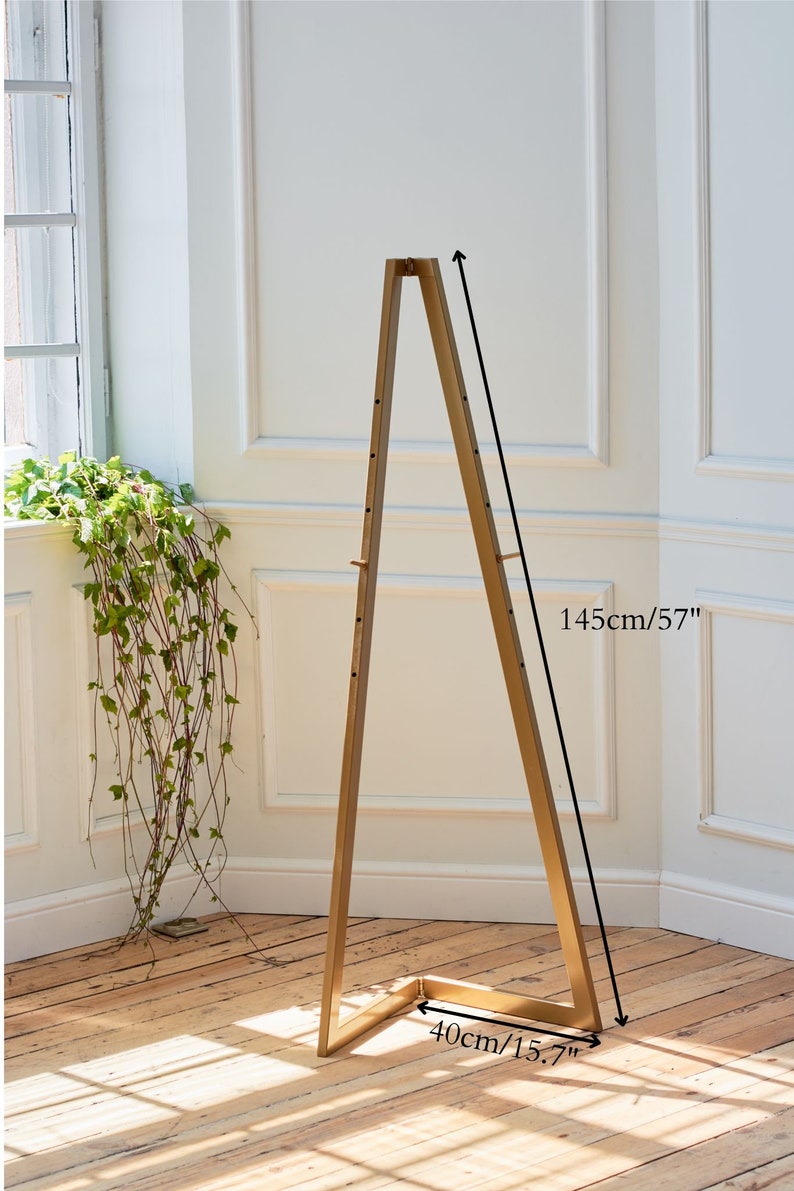 Modern Metal Easel With Adjustable Pegs - Wedding Sign Stand - Studio ...