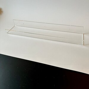 Acrylic Wall Mount Floating Shelf Clear Acrylic Bookshelf Decorative ...