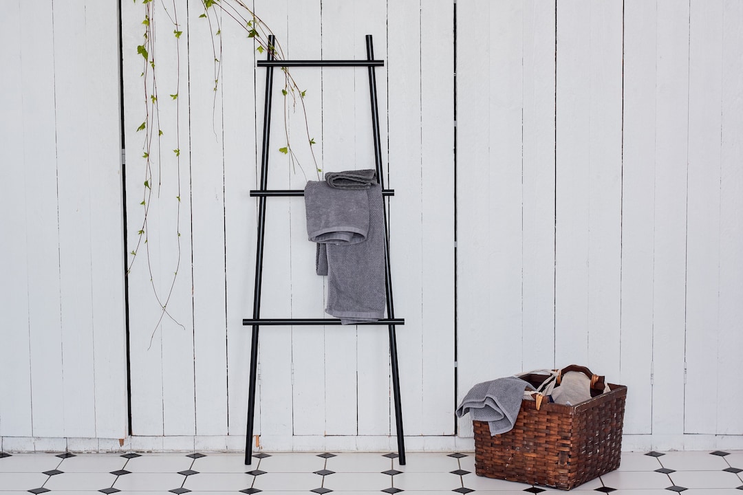 Metal Bathroom Towel Rack 3 Tier Rack for Bathroom Storage Steel Ladder ...