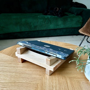 Wood Laptop Stand Wooden Computer Stand Computer Holder - Etsy